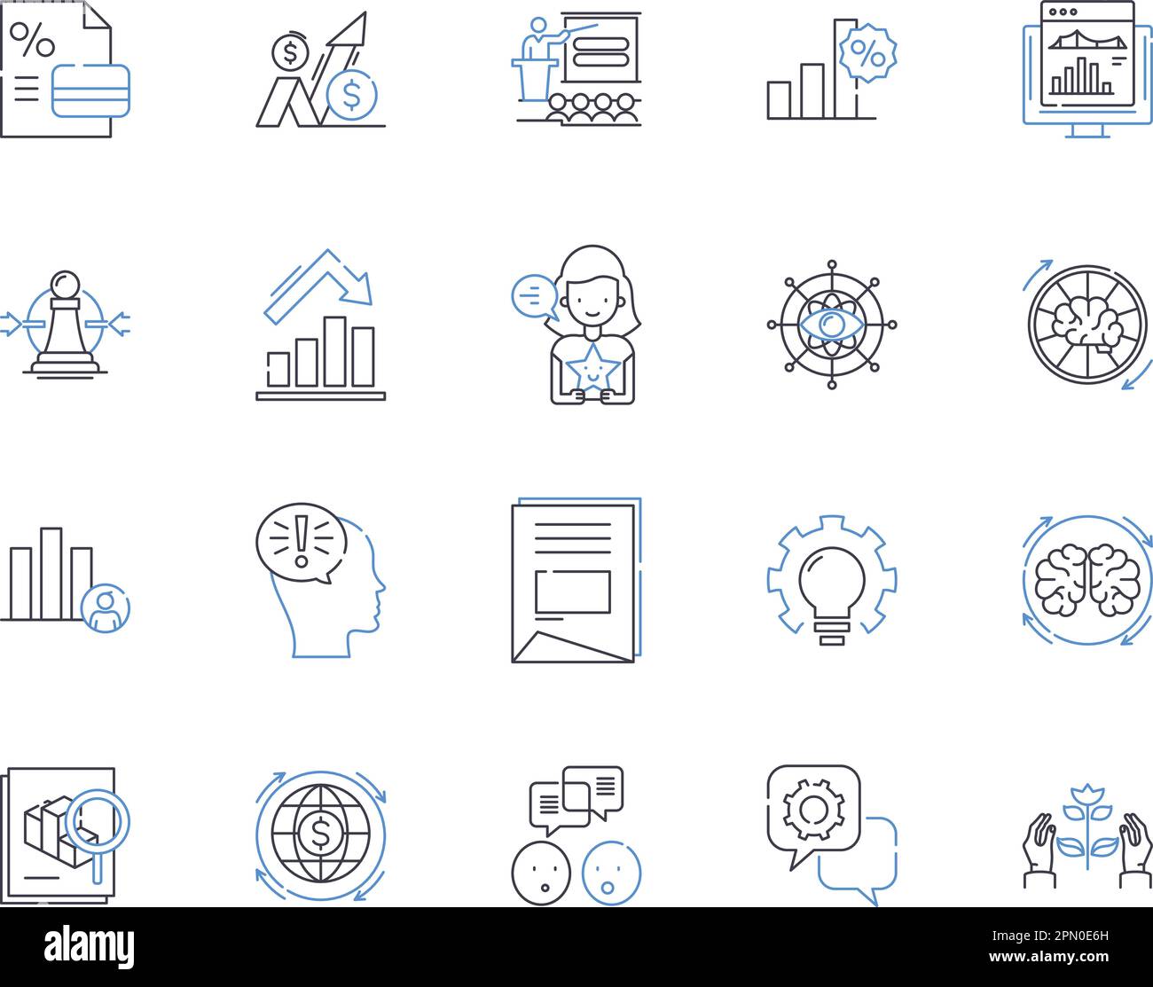Assessment And Audit Outline Icons Collection Auditing Assessing Evaluation Monitoring