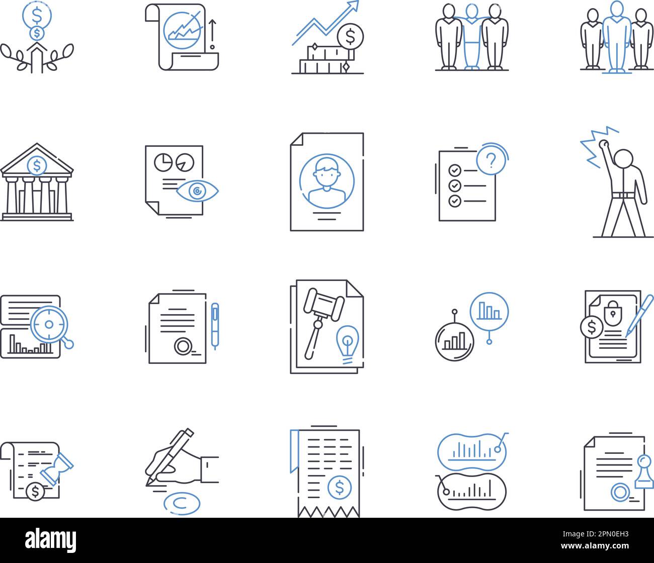 International law outline icons collection. International, law ...