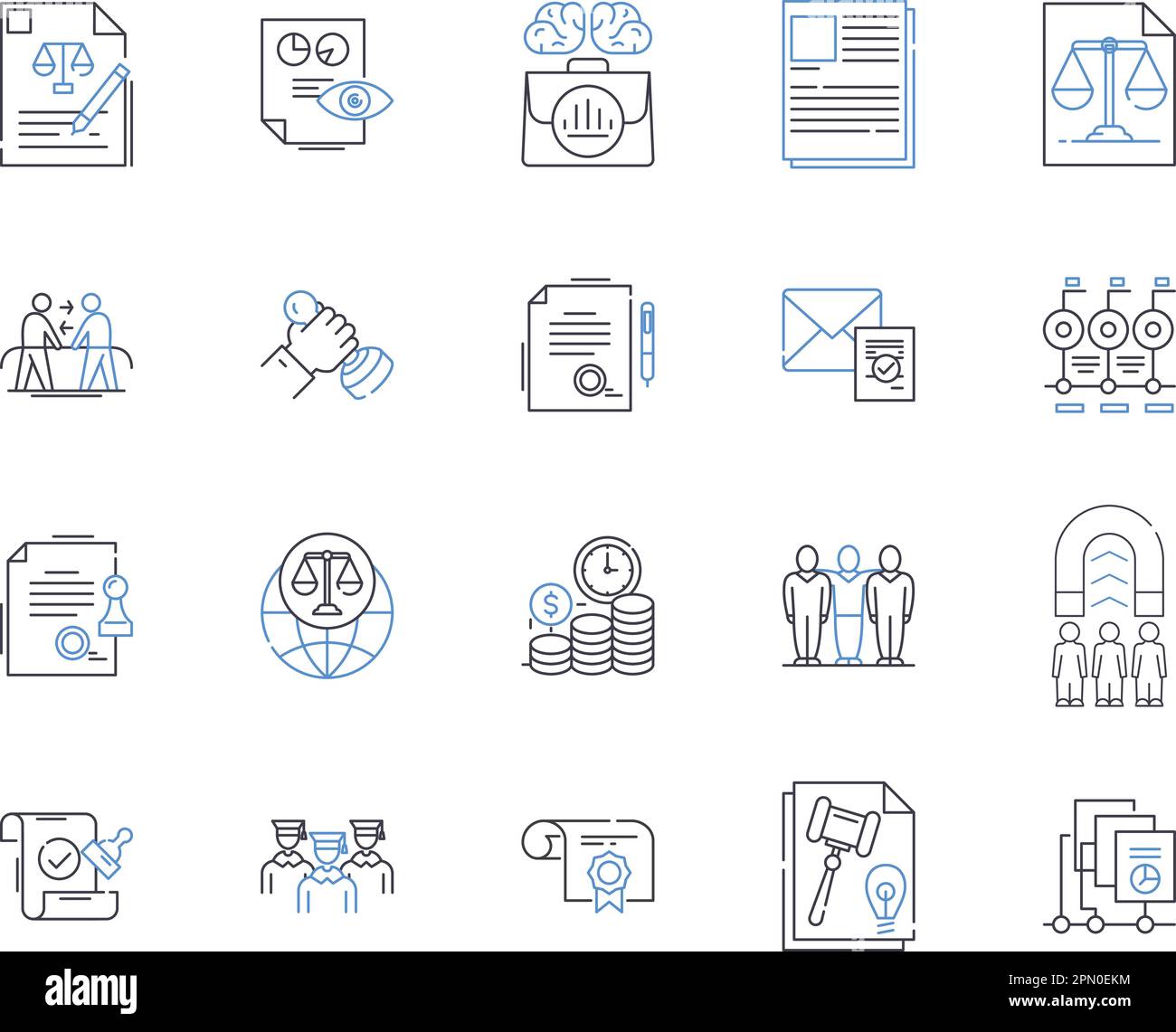 Attorney agency outline icons collection. Lawyer, Attorney, Legal, Firm ...