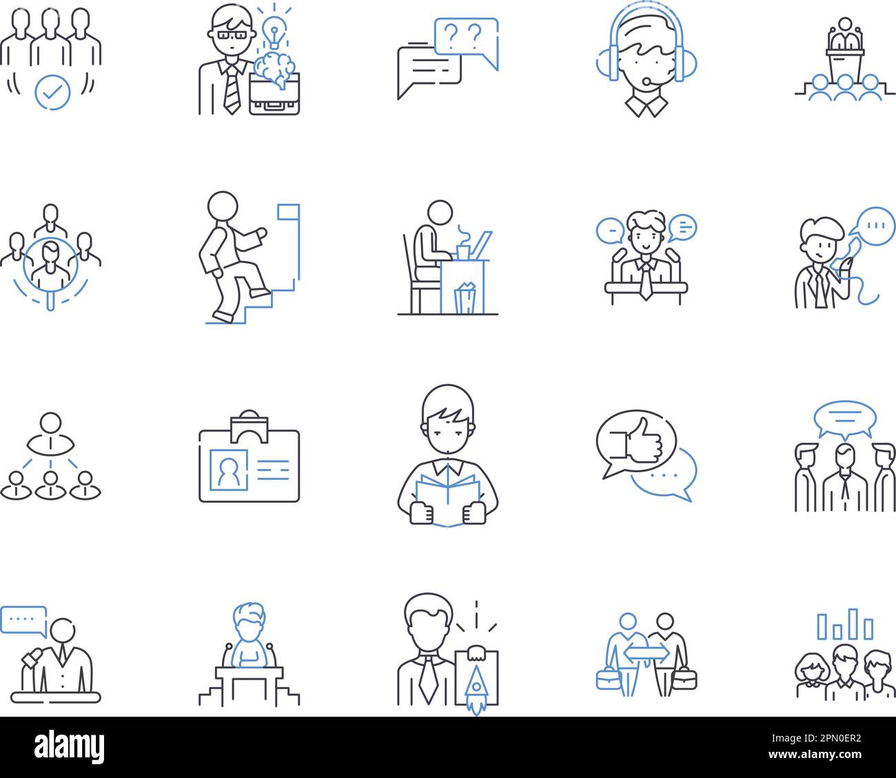 Manager and career outline icons collection. Manager, Career ...