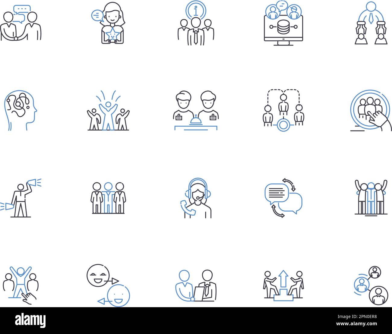 Coaching expert outline icons collection. seapratedCoach, Expert, Training, Mentor, Advisor ...