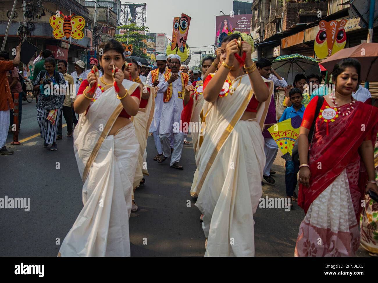 Kolkata, India. 15th Apr, 2023. Bengali New Year, also known as Poila ...