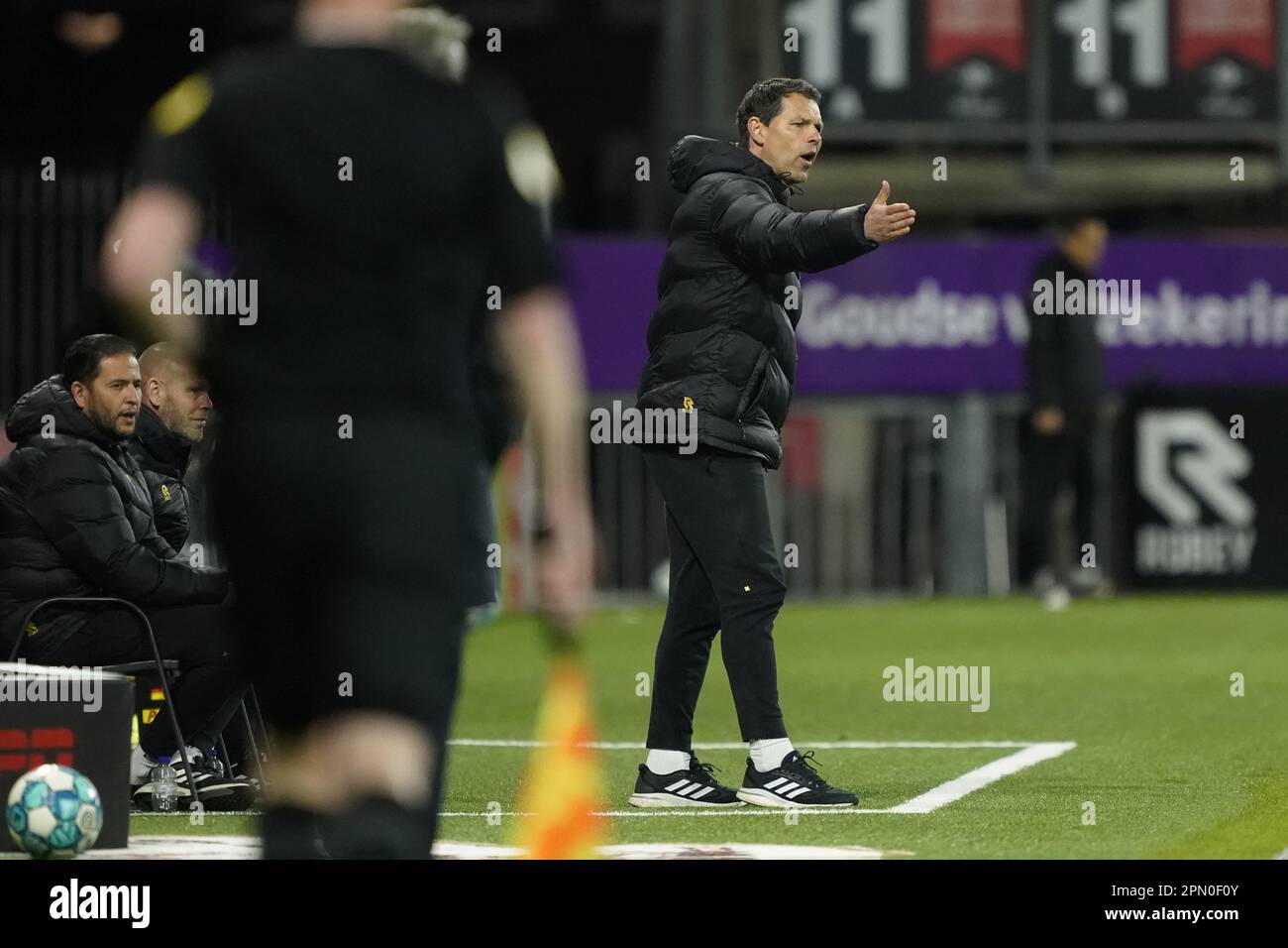 ROTTERDAM - Sparta Rotterdam substitute coach Jeroen Rijsdijk during ...