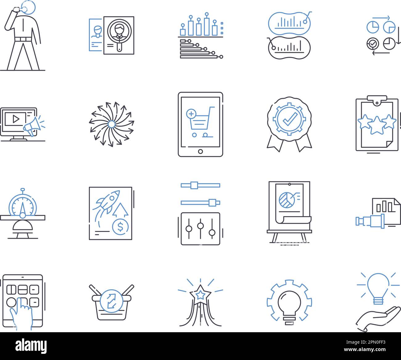 Strategy and concept outline icons collection. Strategy, Concept ...