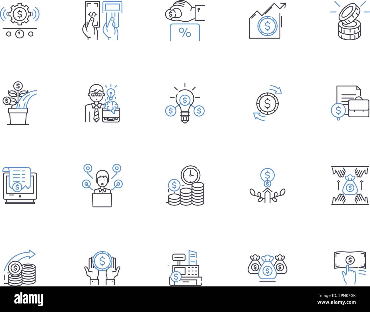 Credit card outline icons collection. Card, Credit, Debit, Bank, VISA, Mastercard, AMEX vector ...