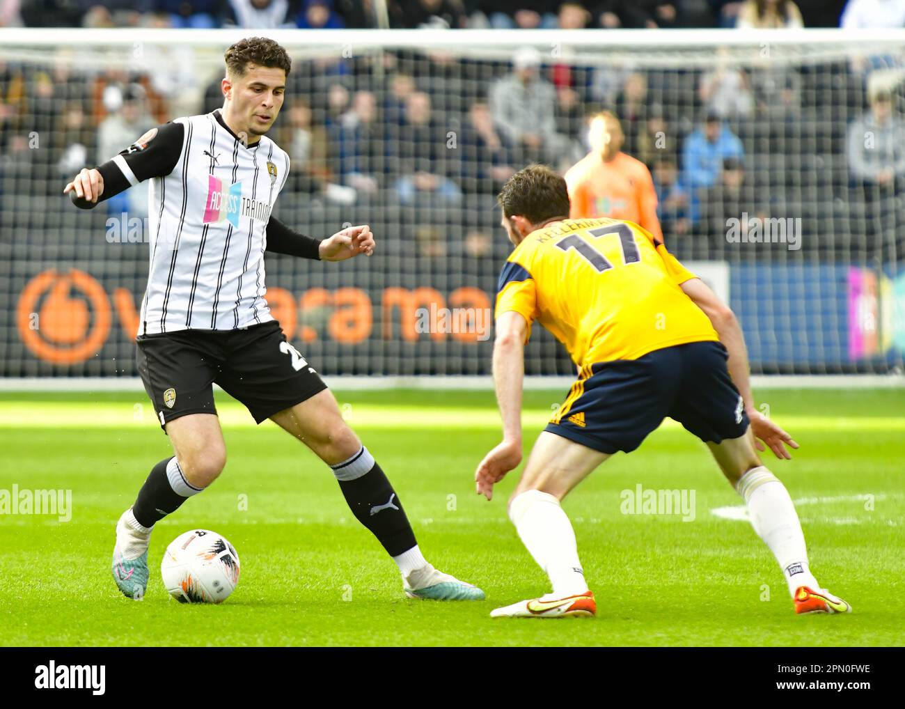 Meadow Lane Stadium, Nottingham, UK. 15 April 2023 at 1500hrs. Notts ...