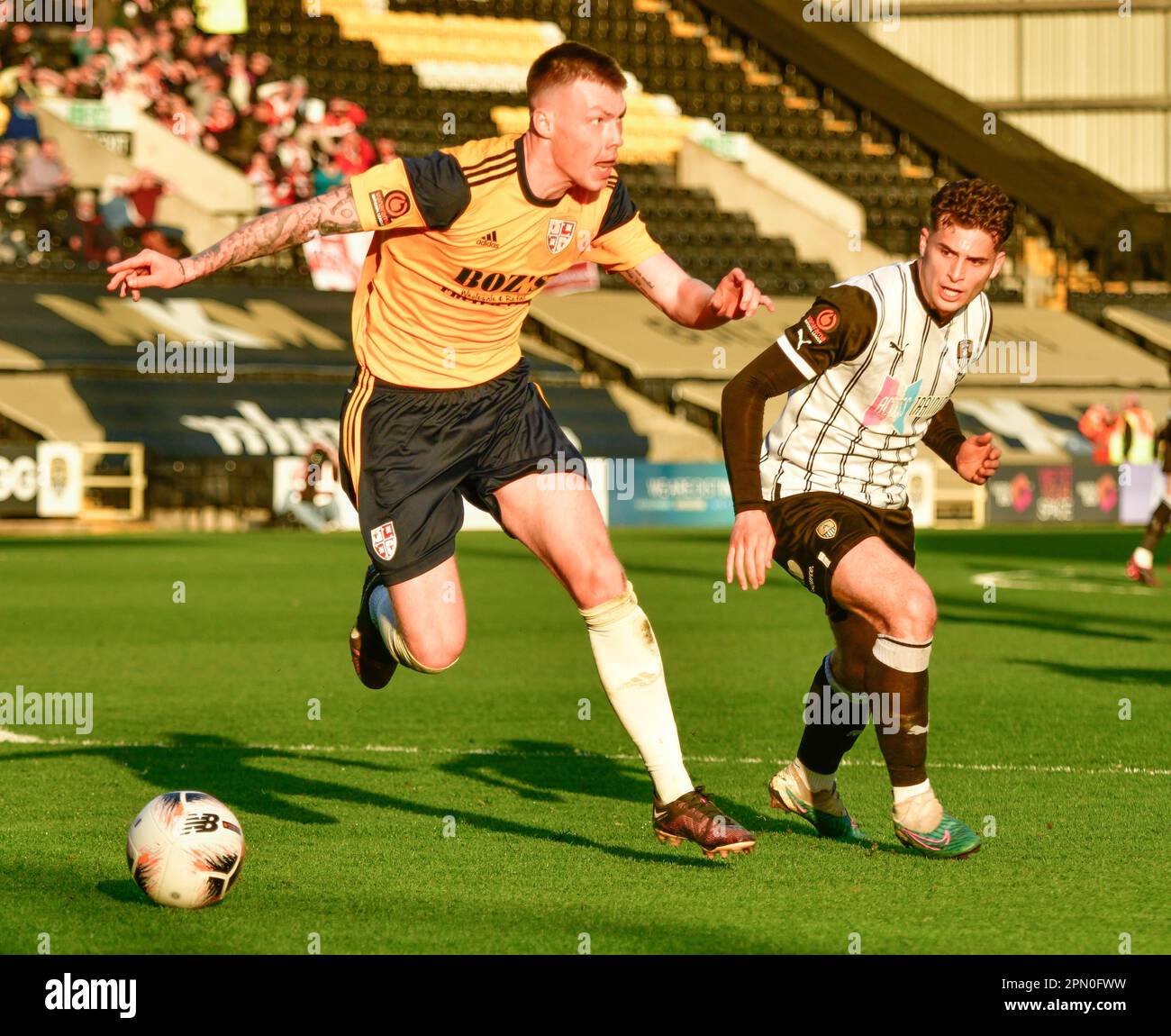 Meadow Lane Stadium, Nottingham, UK. 15 April 2023 at 1500hrs. Notts ...