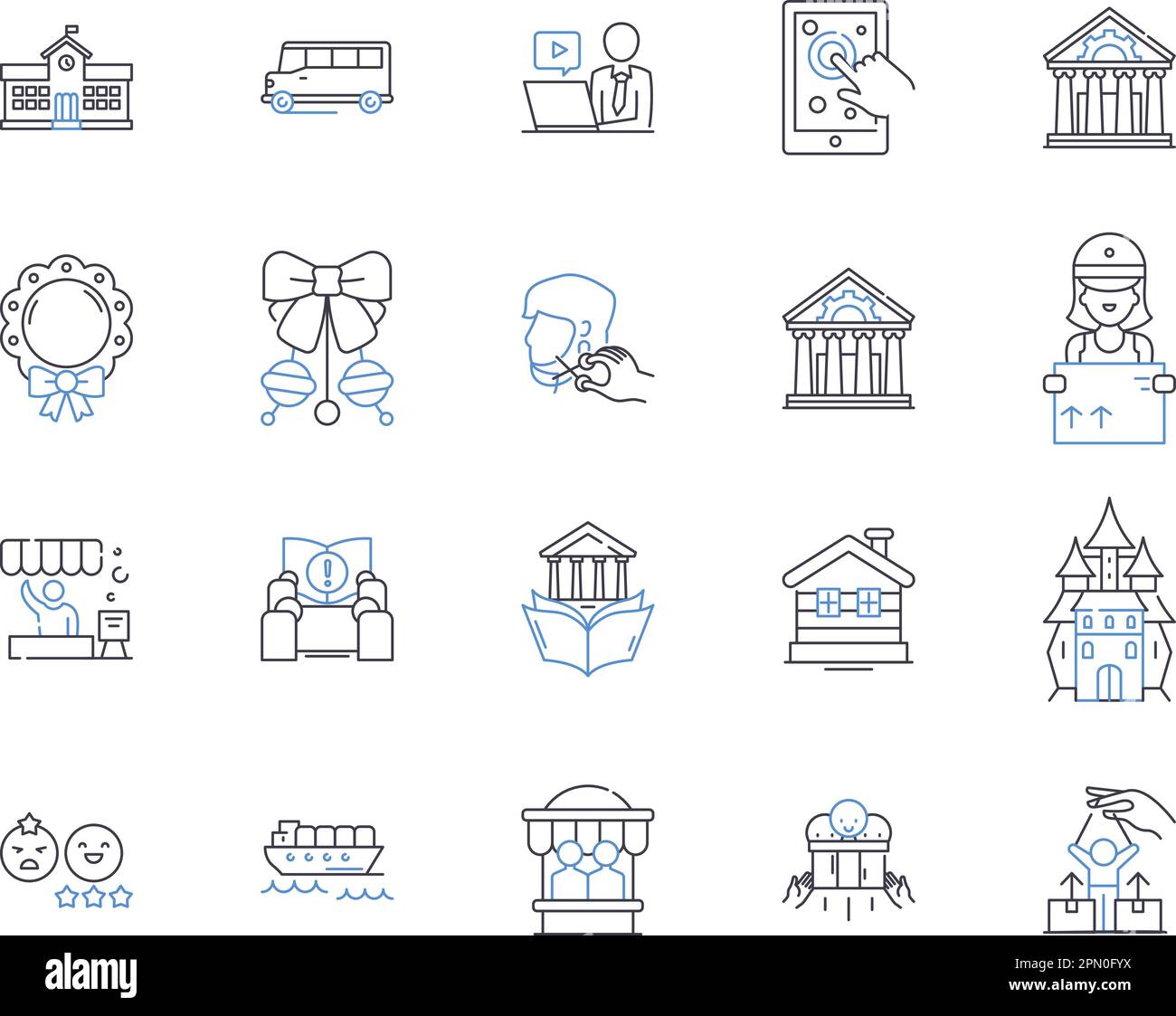 City delivery outline icons collection. Urban, Delivery, City, Dispatch ...