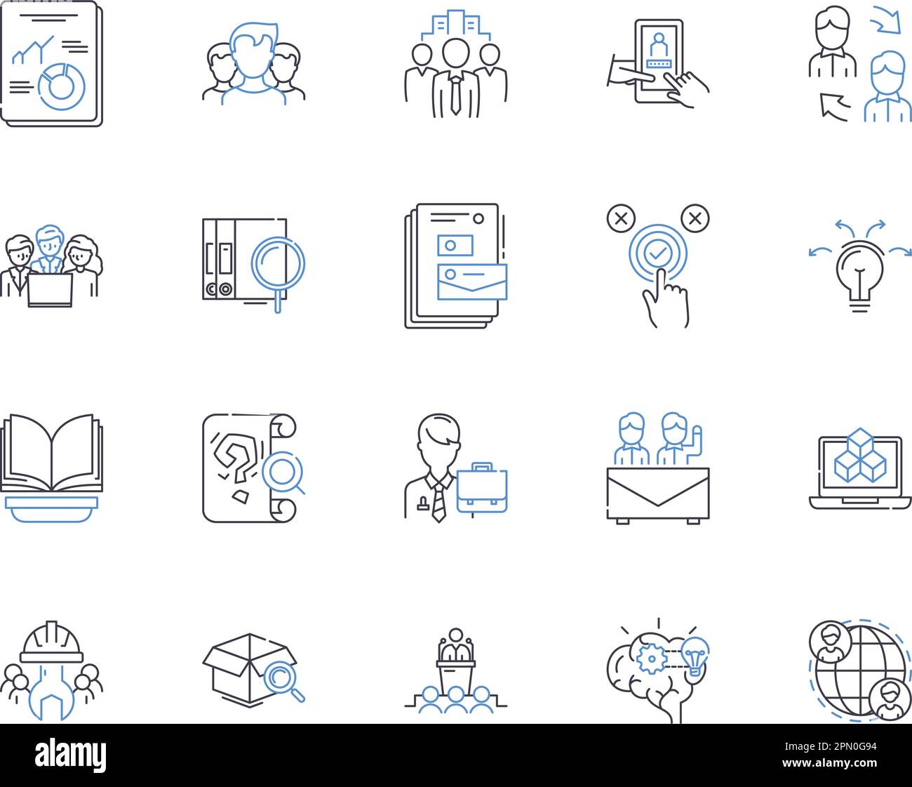 Balanced scorecard outline icons collection. Scorecard, Balanced ...