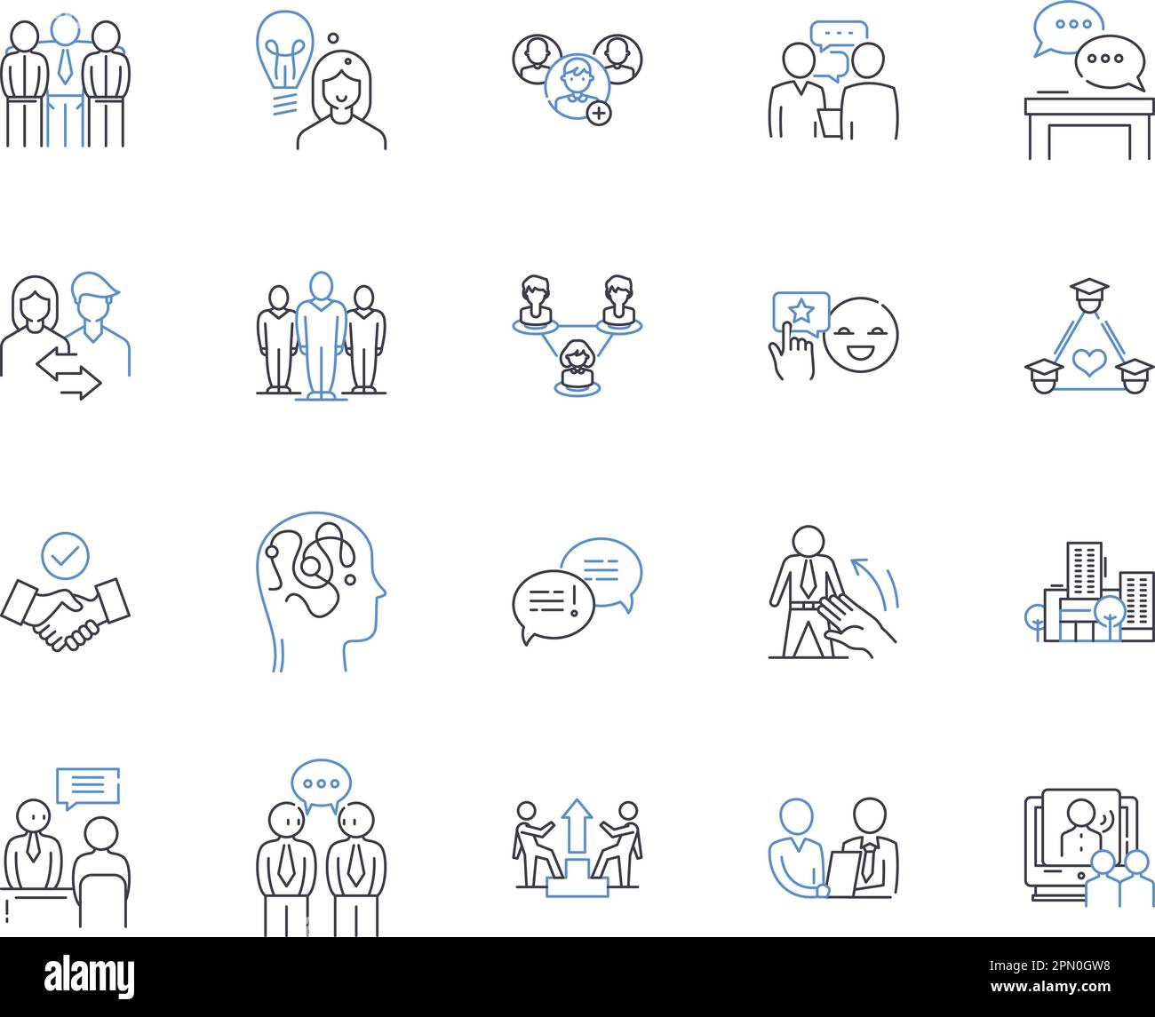 Virtual meeting outline icons collection. Online, Conferencing ... Virtual meeting outline icons collection. Online, Conferencing ...