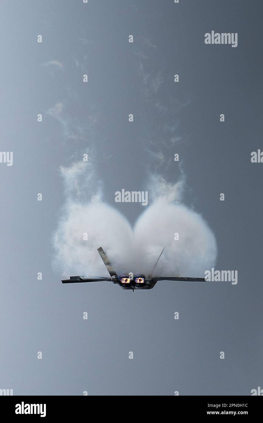 U.S. AIR FORCE ACADEMY, Colo. – An F-22 Raptor performs a flyover and ...