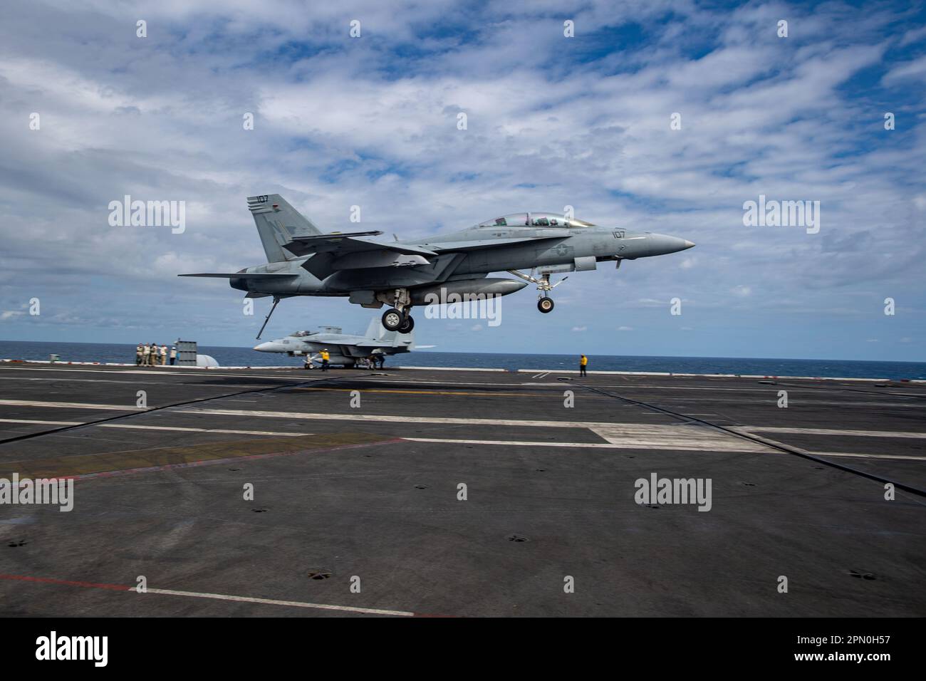 230404-QC790-1204 ATLANTIC OCEAN (April 4, 2023) An F/A-18E Super ...
