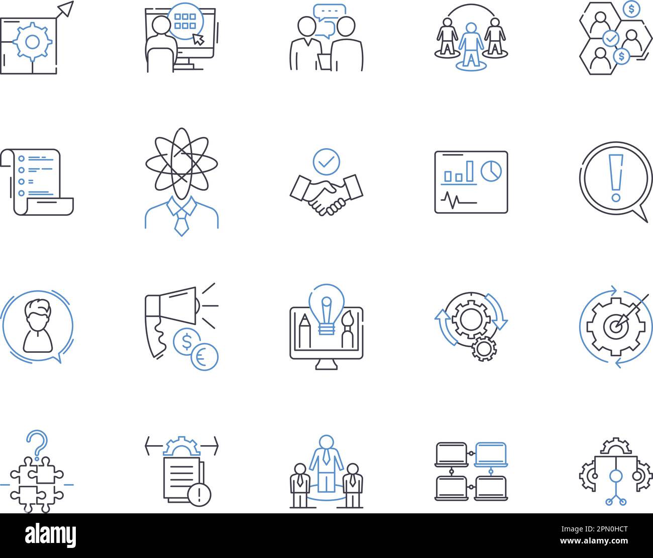 Personal development outline icons collection. Growth, Learning, Self ...