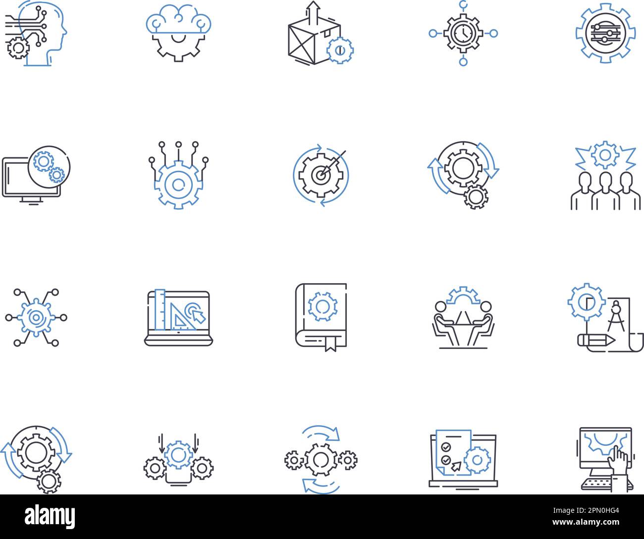 Settings Outline Icons Collection Options Configuration Parameters Preference Customize