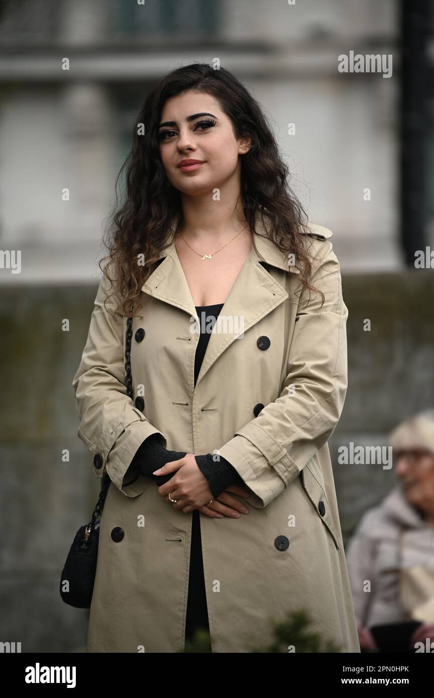 London, UK. 2023-04-15. Protest against Cashless society, ULEZ, No to ...