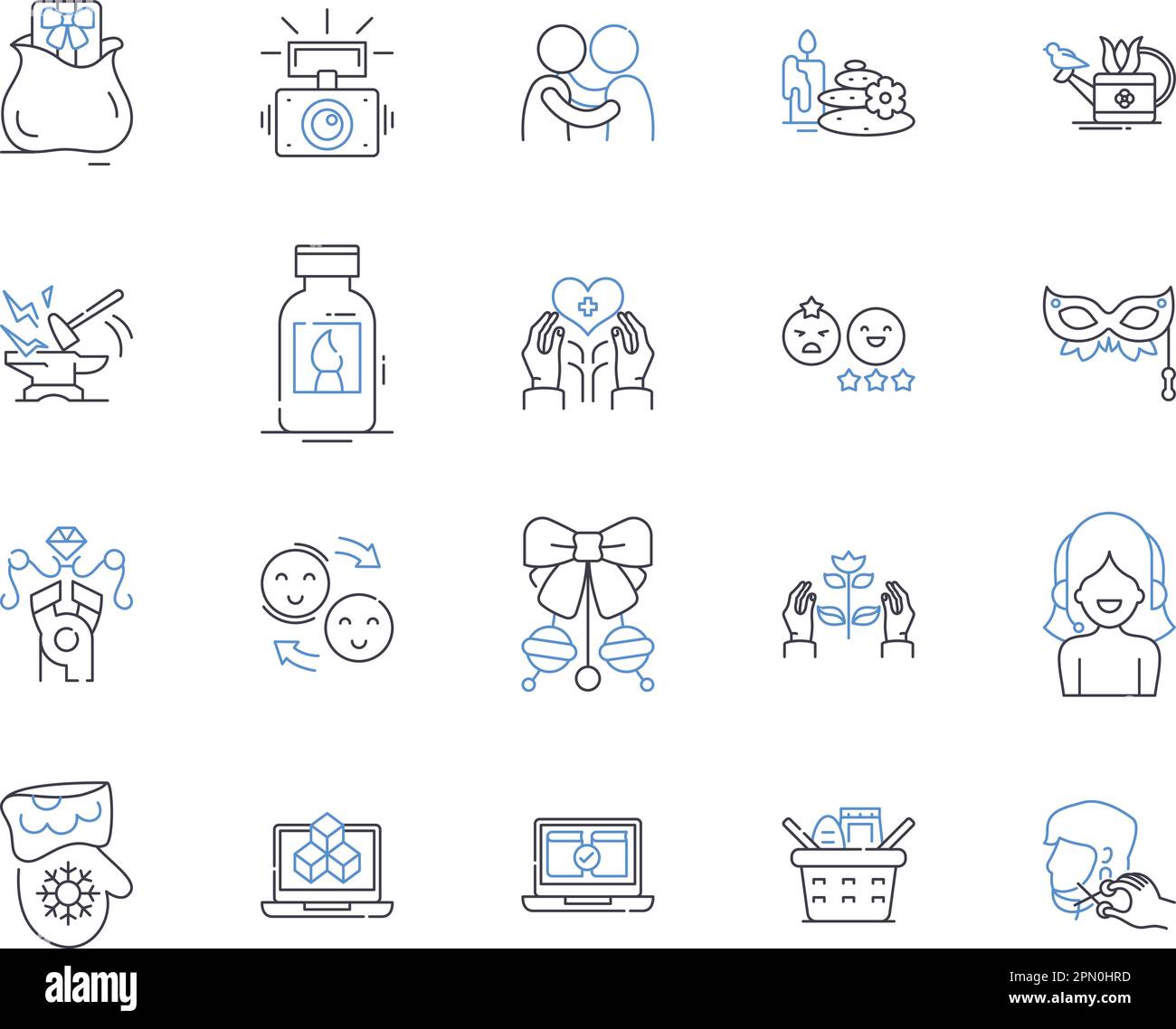 Hobbies and holidays outline icons collection. Sports, Traveling ...