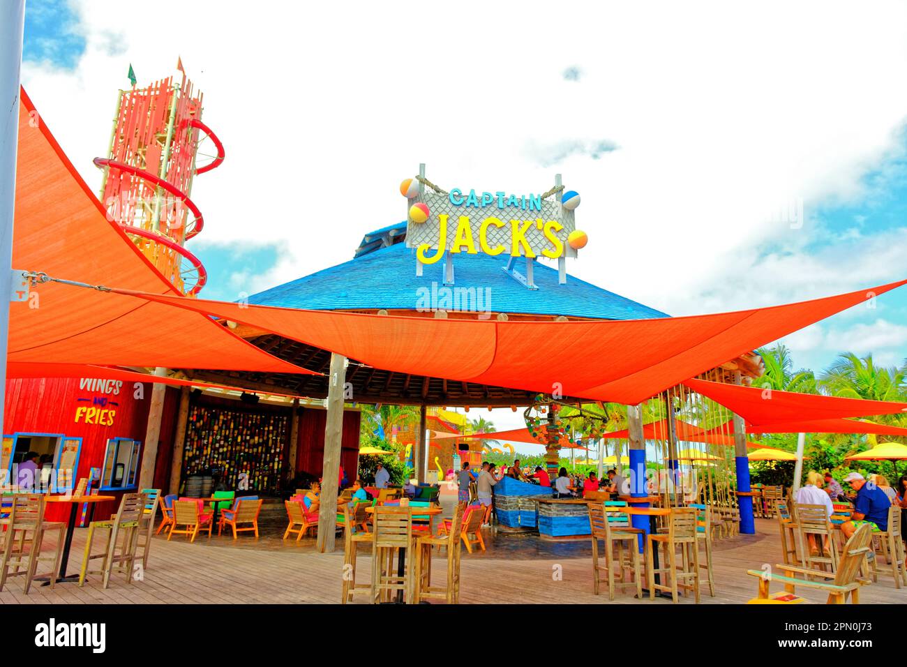 COCOCAY, BAHAMAS - February 10, 2023: CocoCay is one of the Berry ...