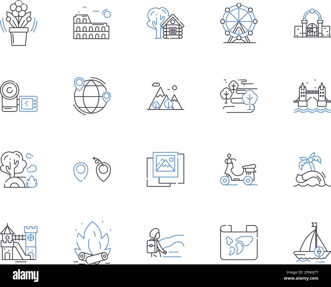 Wellness tourism outline icons collection. Wellness, Tourism, Health ... Wellness tourism outline icons collection. Wellness, Tourism, Health ...