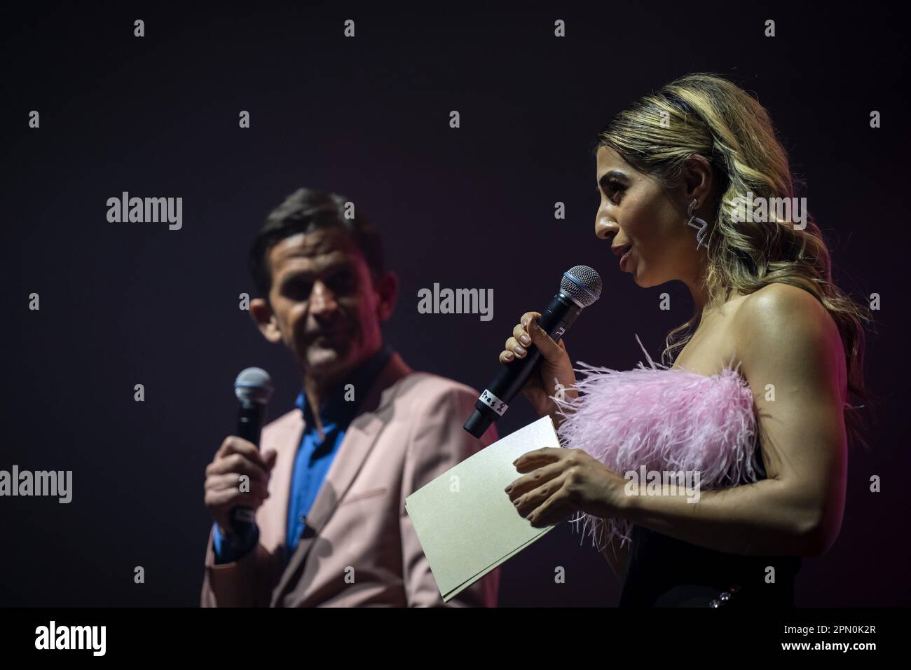 Eurovision commentator hi-res stock photography and images - Alamy