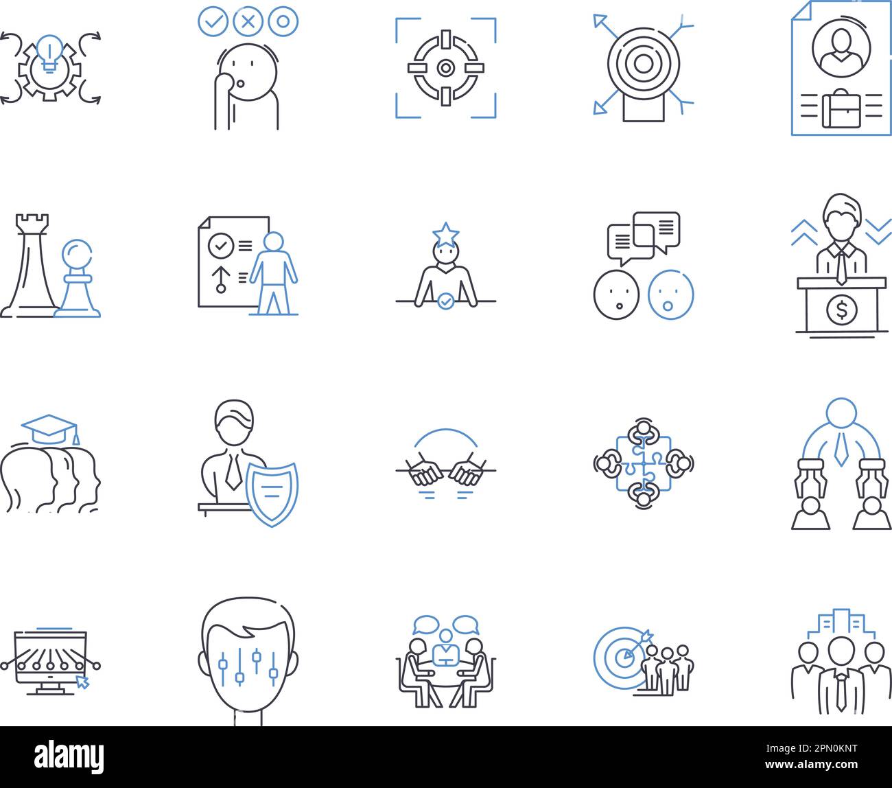 Front office outline icons collection. Front-Office, Reception, Desk ...