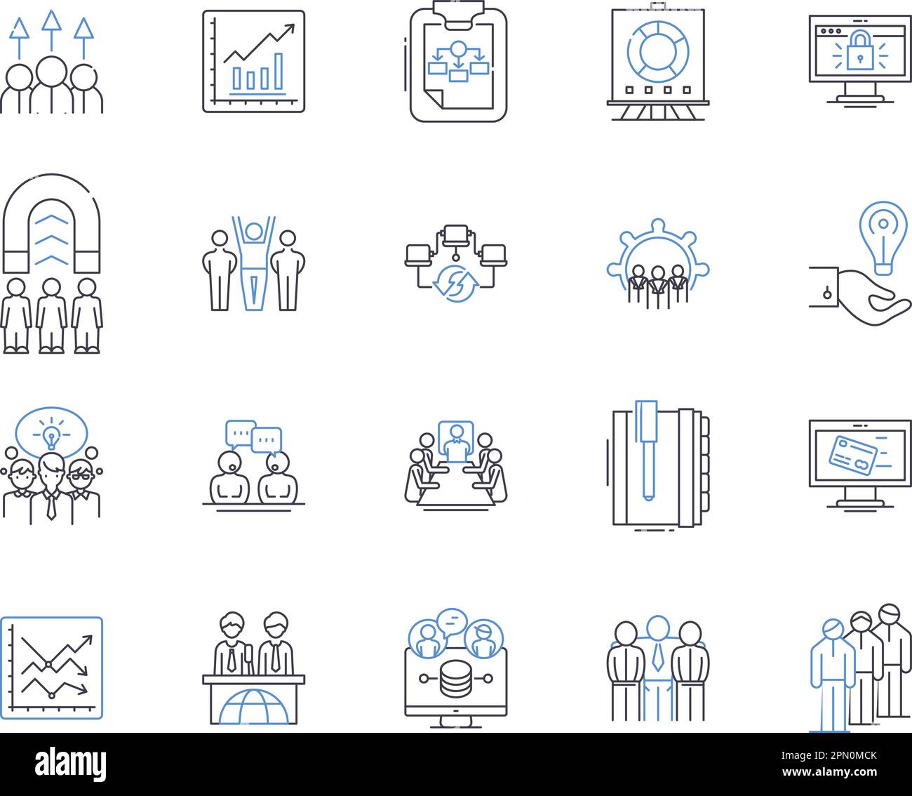 Business meeting outline icons collection. Business, Meeting ... Business meeting outline icons collection. Business, Meeting ...