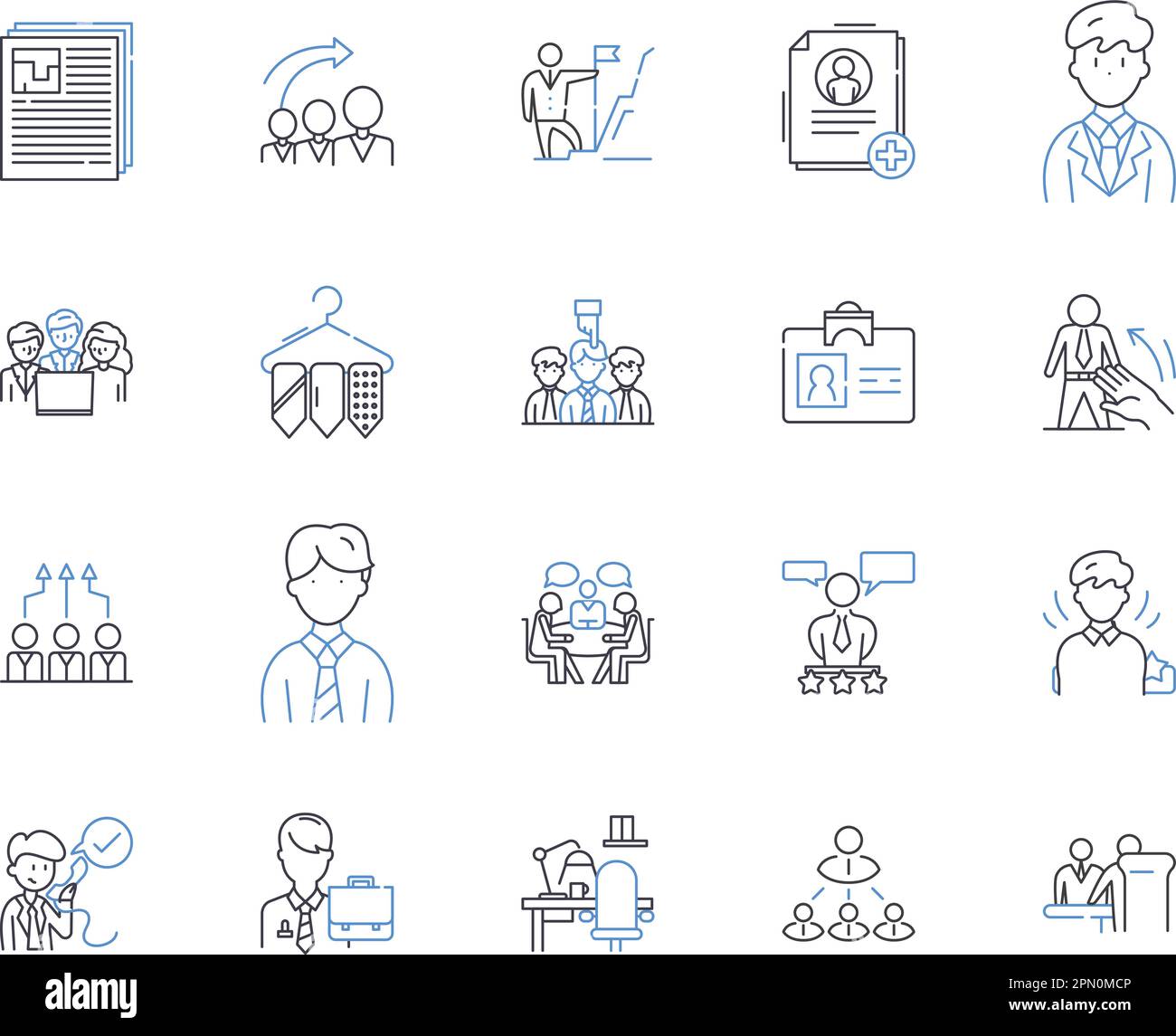 Company office outline icons collection. Office, Company, Business ...