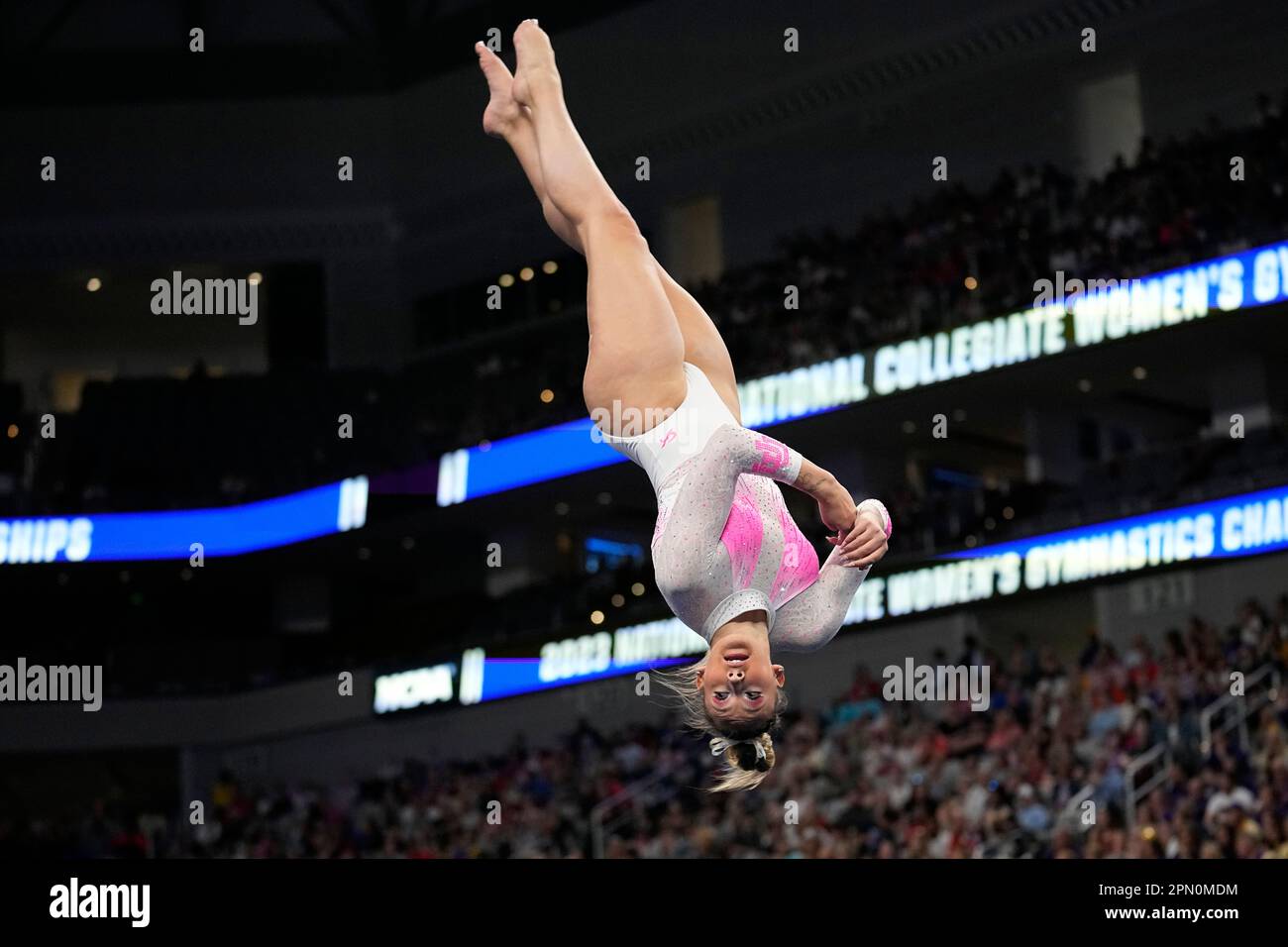 Utah's Makenna Smith competes in the floor exercise during the final of ...