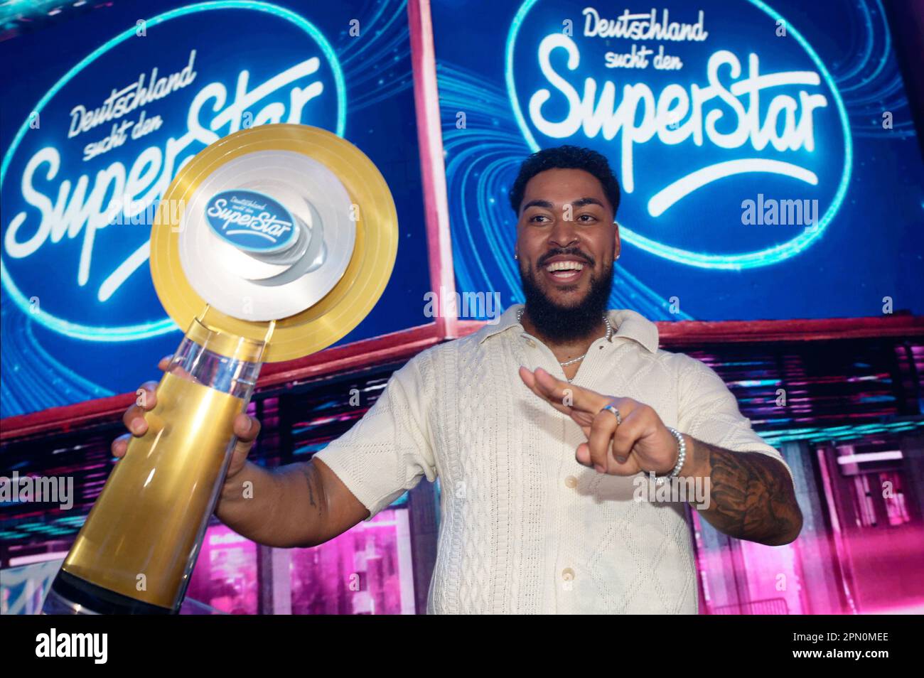 Cologne, Germany. 16th Apr, 2023. Sem Eisinger, winner of the casting ...