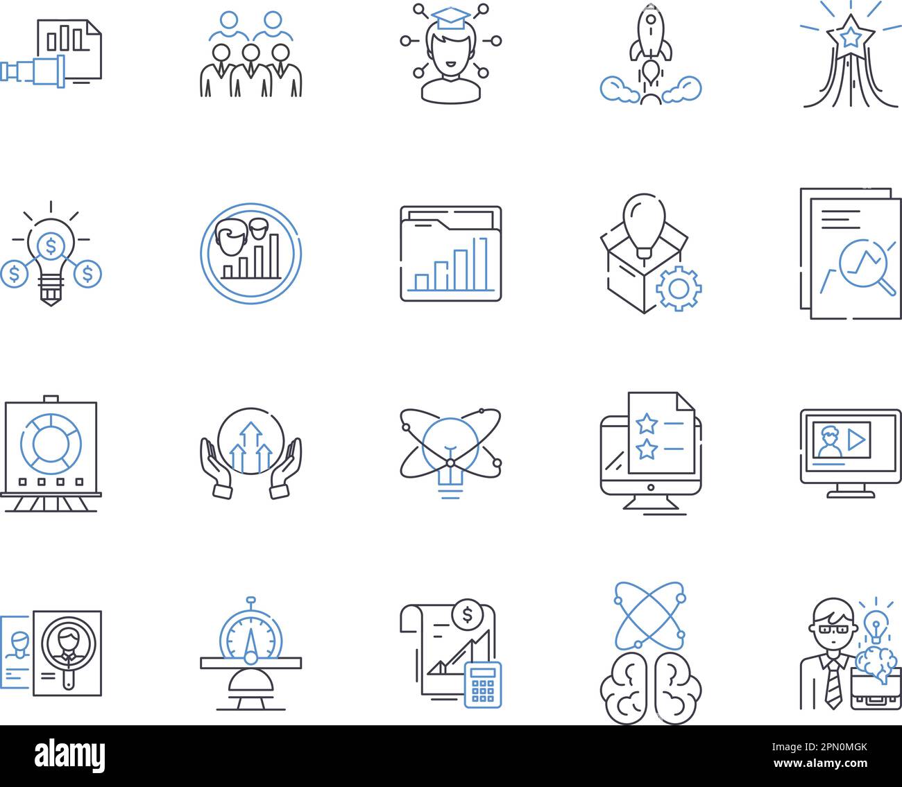 Strategy and enterprice outline icons collection. Strategy, Enterprise ...