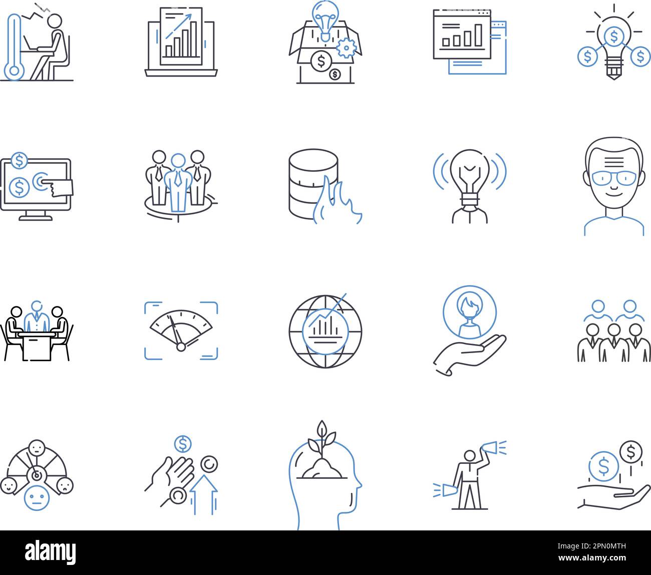 Bookkeeping outline icons collection. Bookkeeping, Accounting, Finances ...