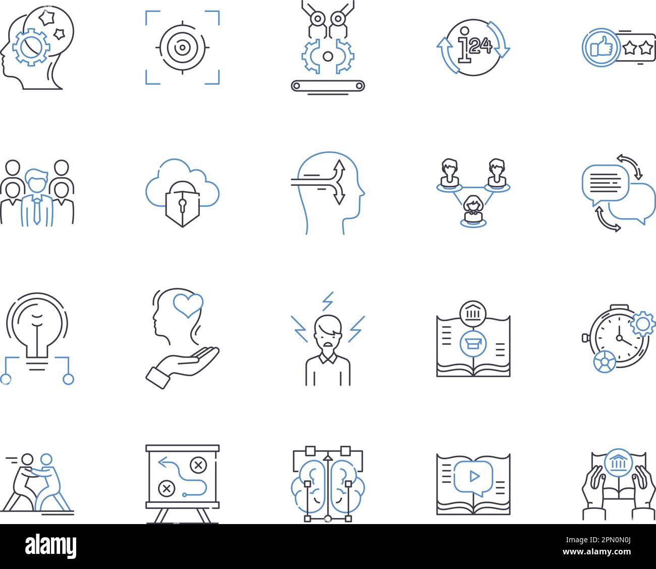 Team studying outline icons collection. Team, studying, colleagues ...