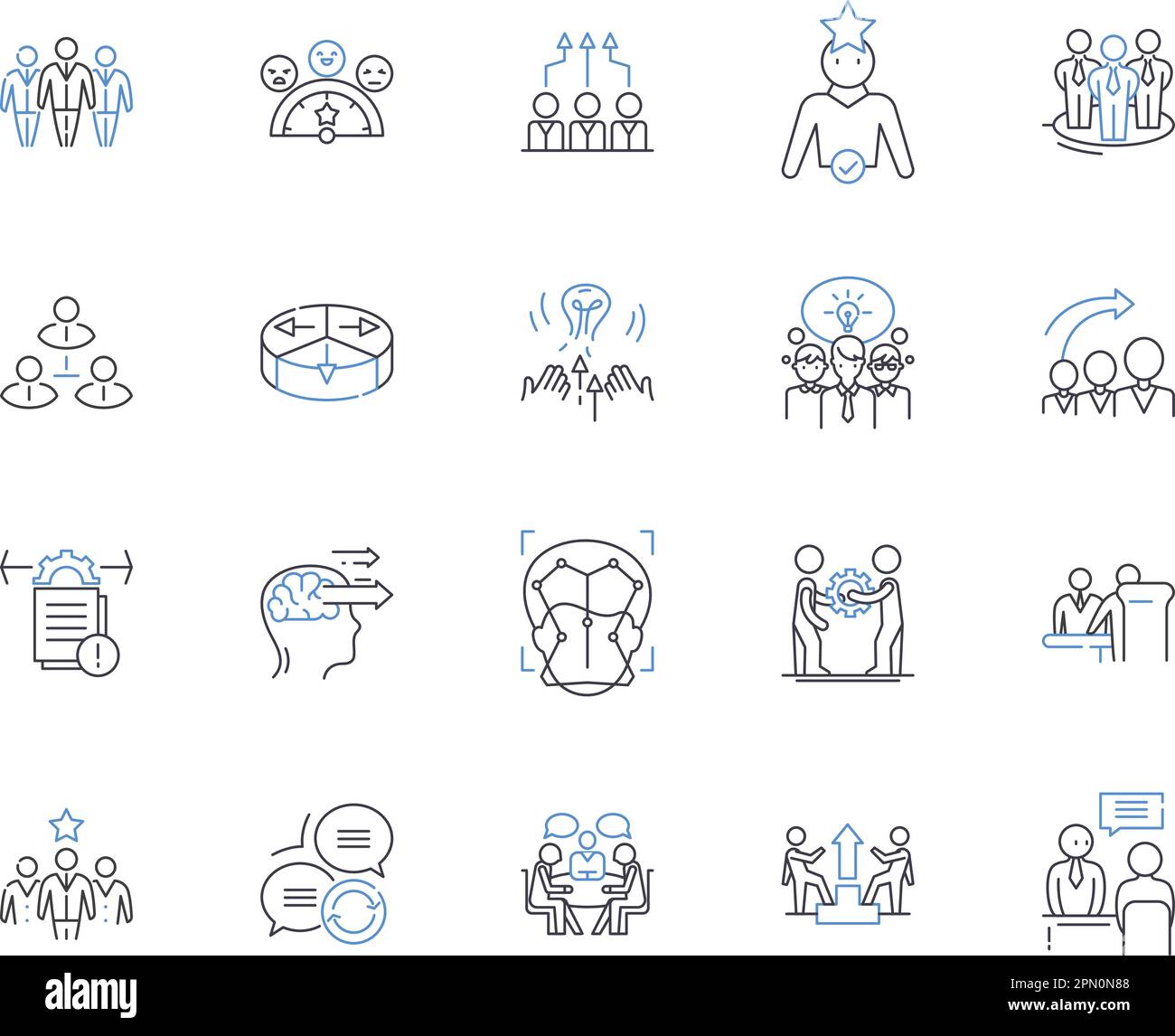 Company team outline icons collection. Company, Team, Corporate, Group ...