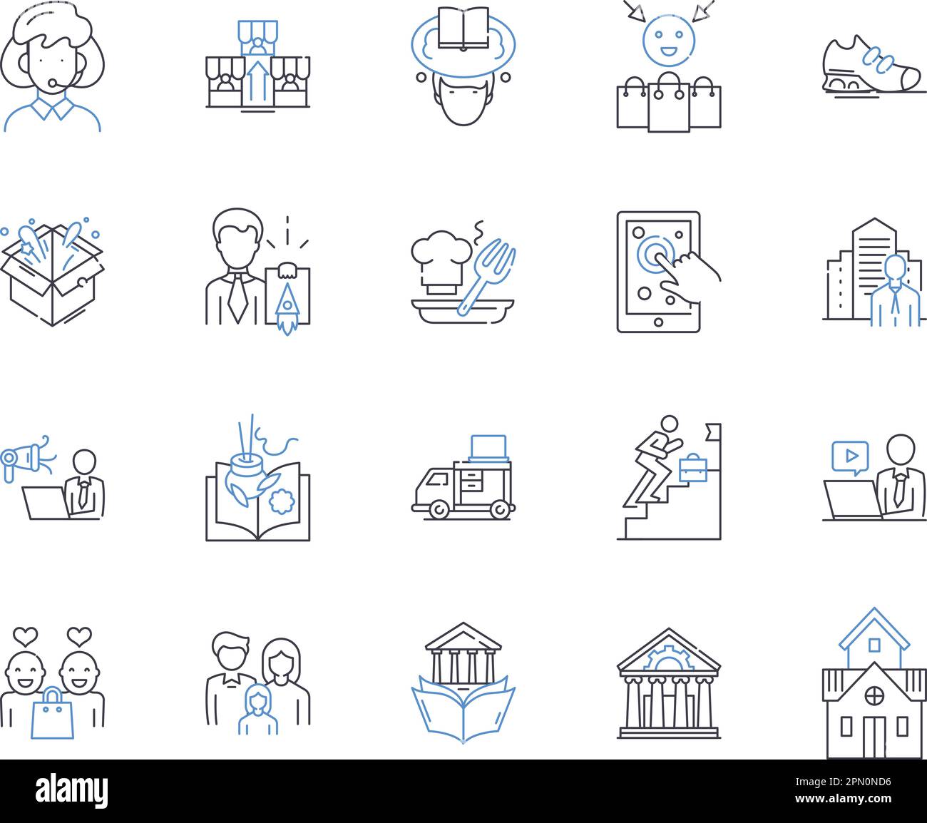 Urban lifestyle outline icons collection. Urban, lifestyle, city ...
