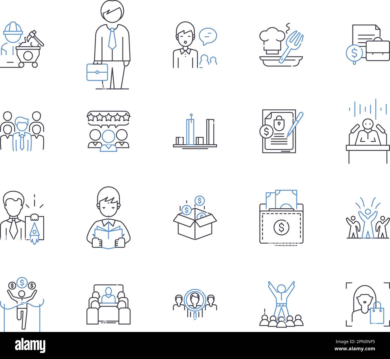 Influencer Marketing outline icons collection. Influencer, Marketing ...