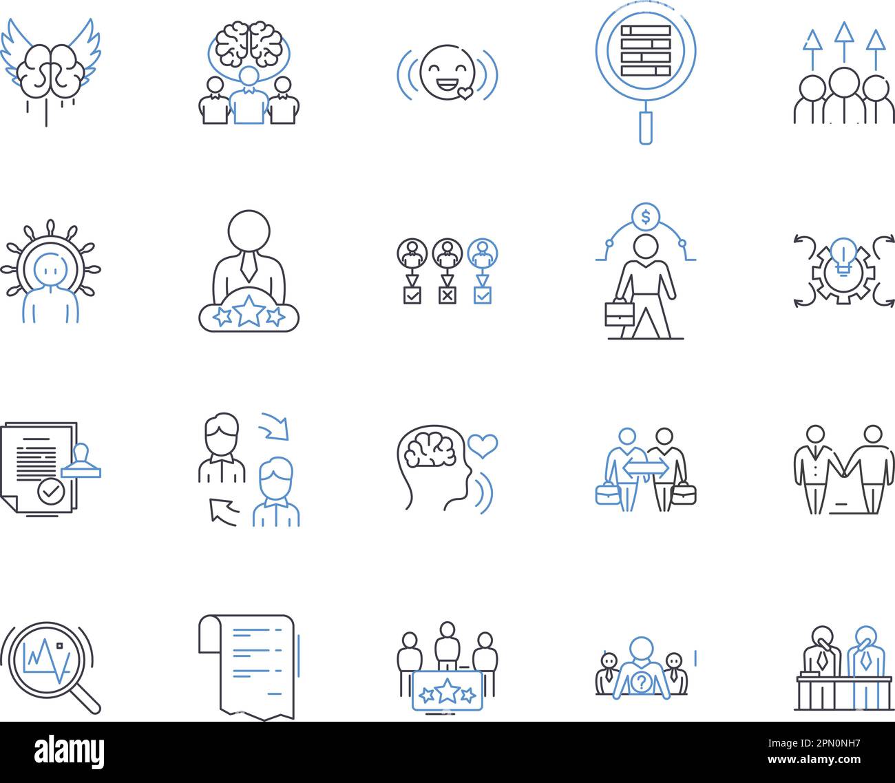Company team outline icons collection. Company, Team, Corporate, Group ...