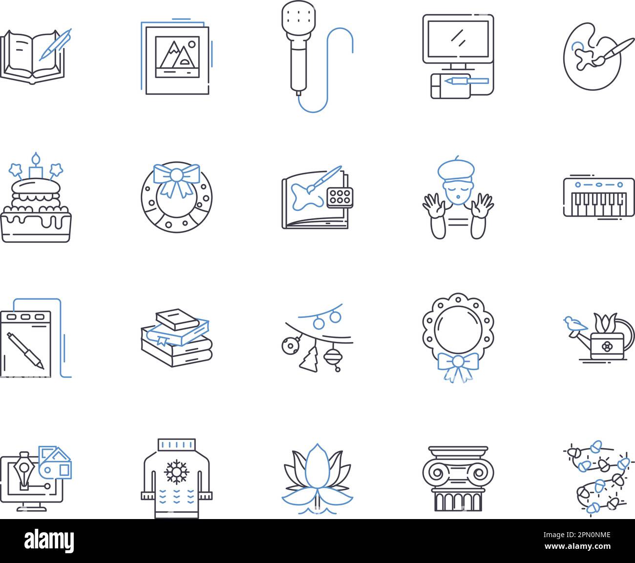 DIY projects outline icons collection. Crafts, Modelling, Building ...