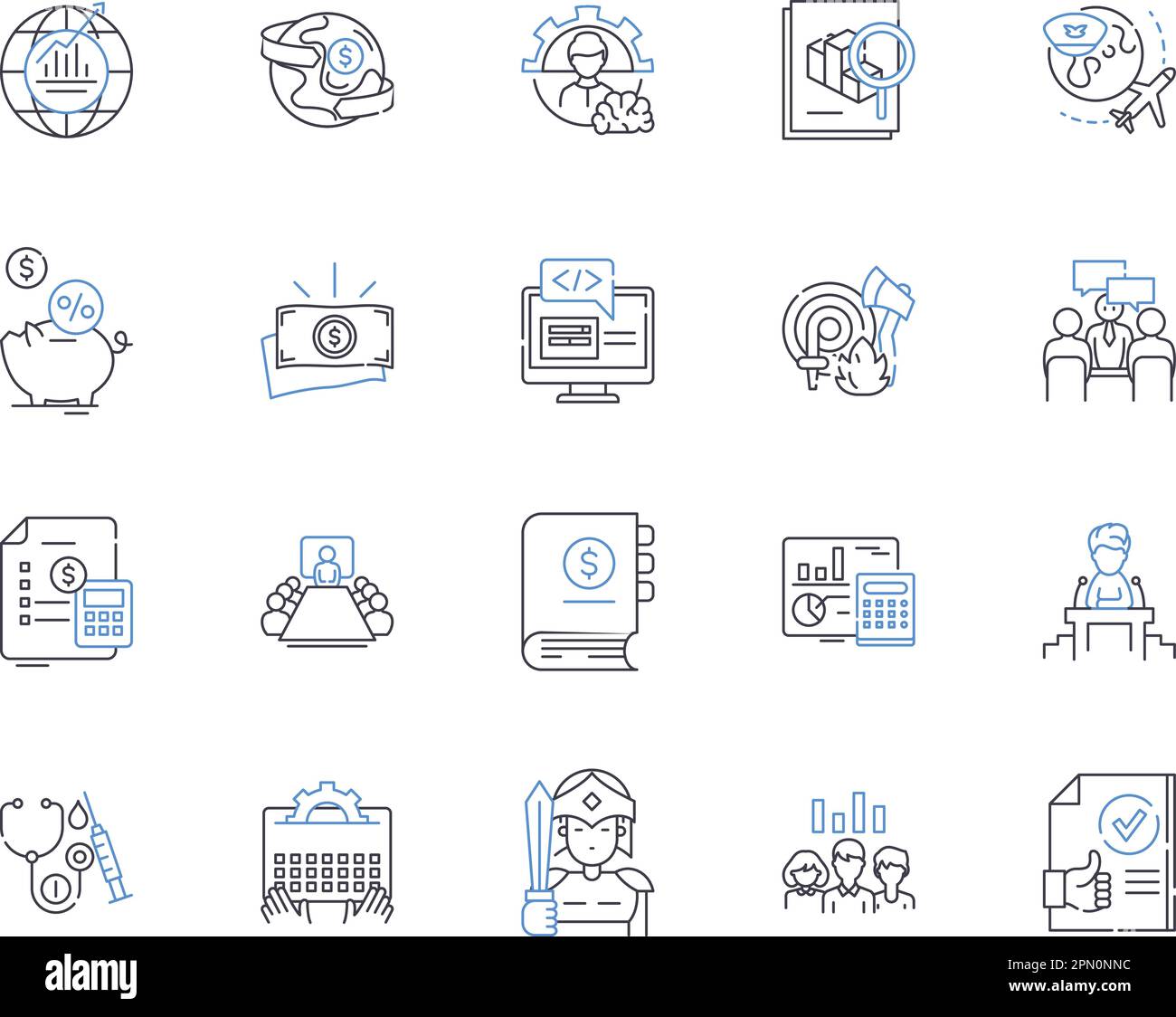 Influencer Marketing outline icons collection. Influencer, Marketing ...
