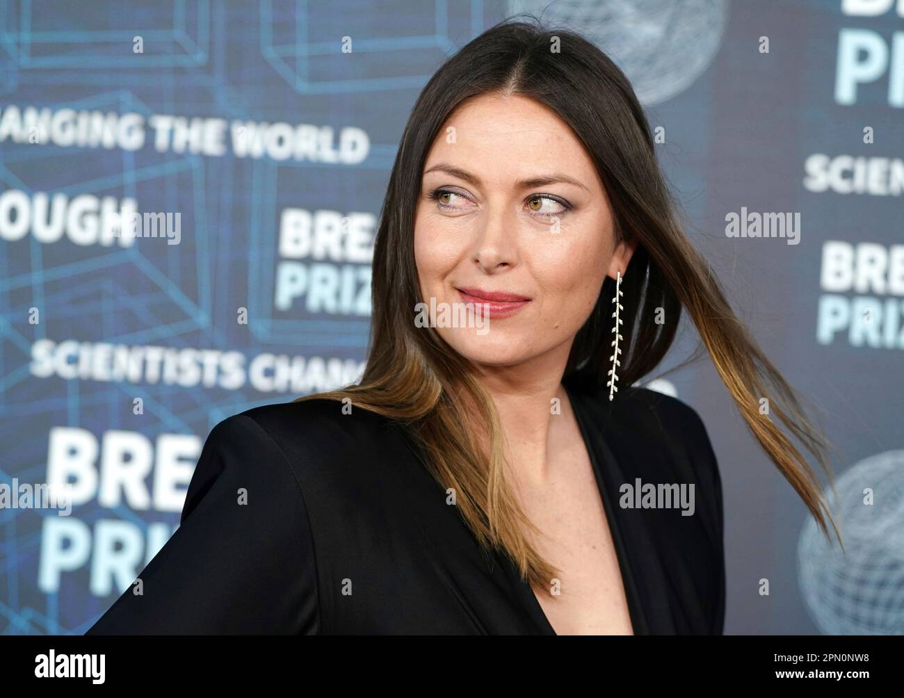 Maria Sharapova arrives at the ninth Breakthrough Prize ceremony on ...