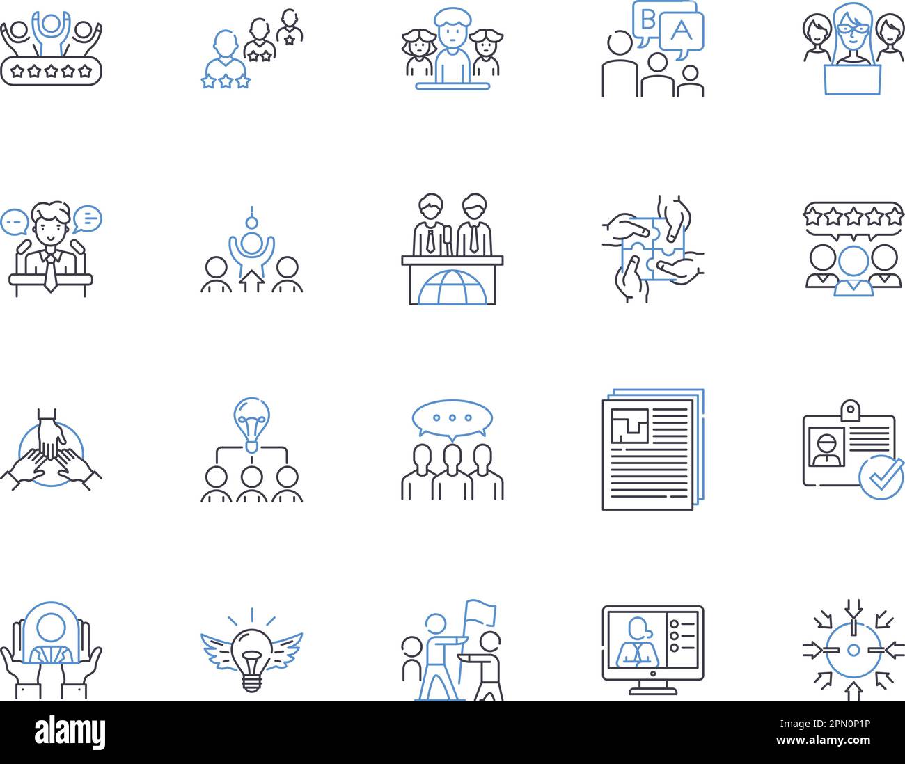 Management Session Outline Icons Collection Manage Workflow Process