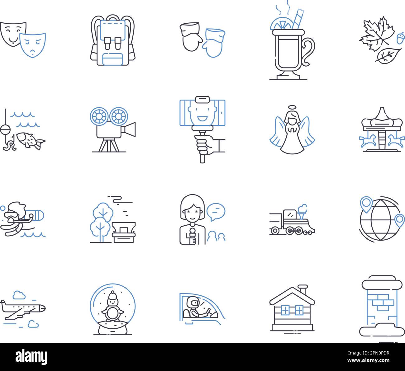 Parties and holidays outline icons collection. Parties, Holidays ...