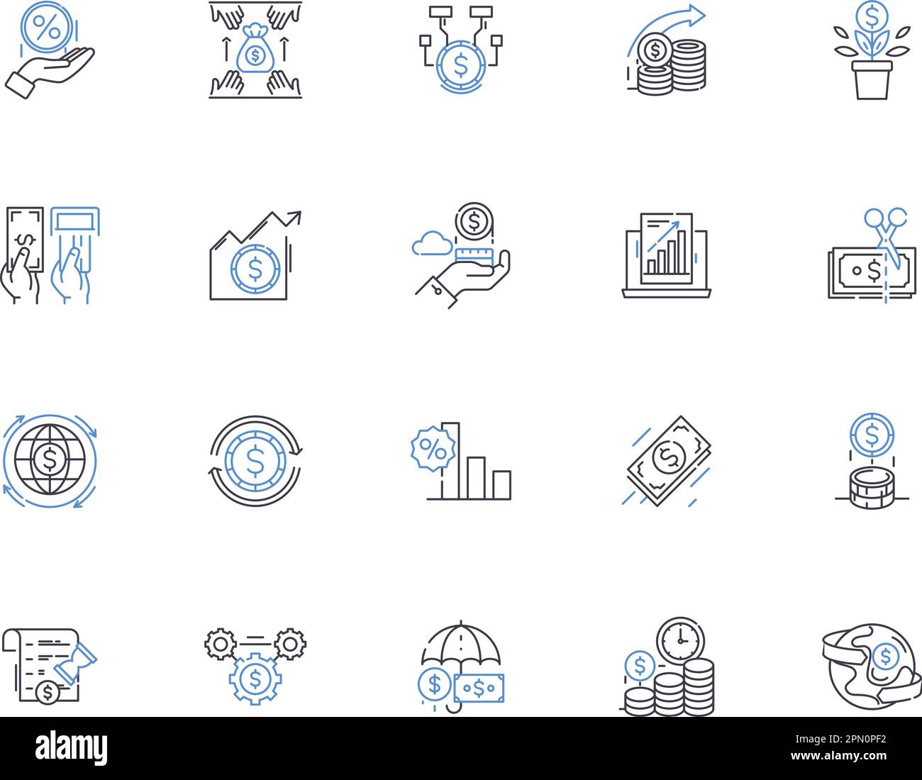 Credit outline icons collection. Credit, Loans, Cards, Banking, Score ...