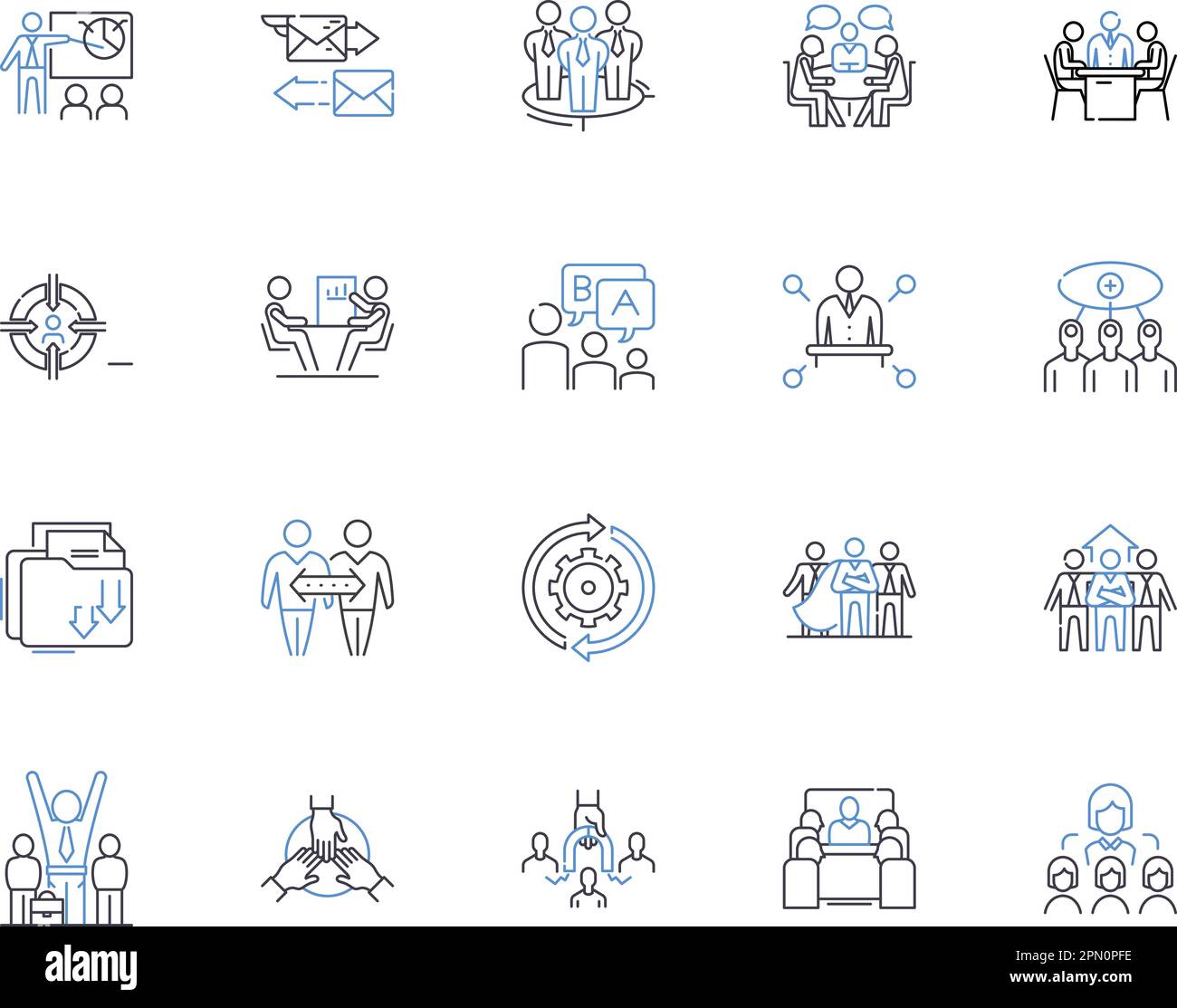 Management conference outline icons collection. Management, Conference ... Management conference outline icons collection. Management, Conference ...