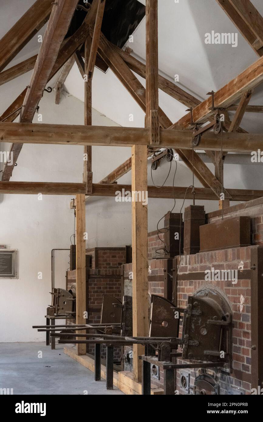 hooks on the high beams used to hang prisoners near the ovens before ...