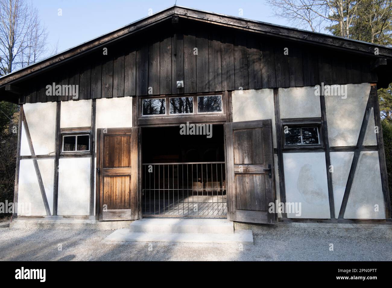 old crematorium built in the summer of 1940 after foreign prisoners ...