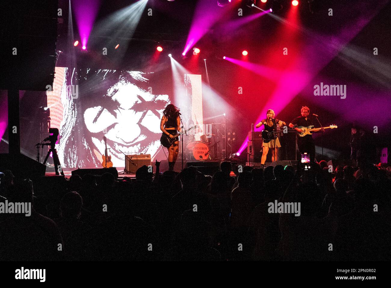 Violet Mayugba, left, Narsai Malik, Alexia Roditis, and David Orozco of ...