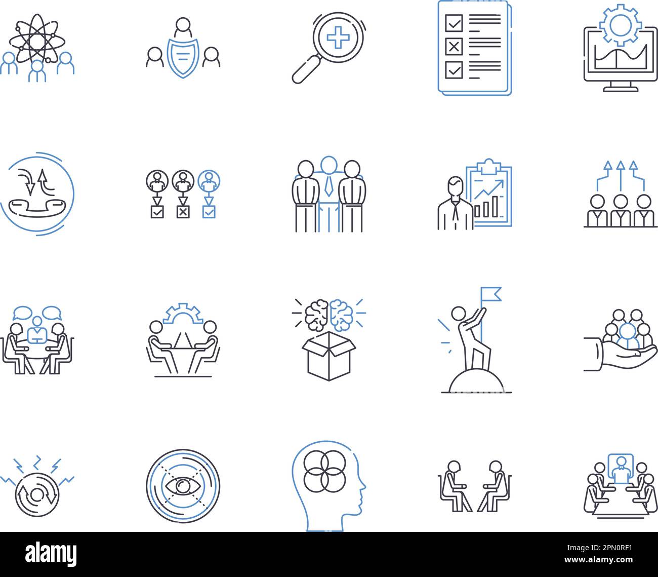 Department workmates outline icons collection. Colleagues, Coworkers ...