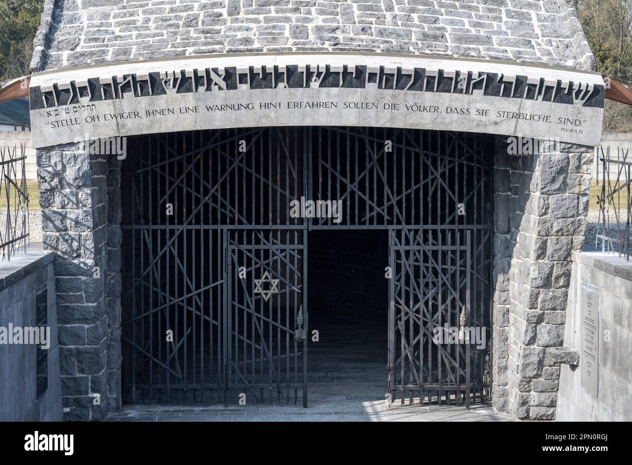 The Jewish memorial at Dachau designed by architect Zvi Guttman and is ...