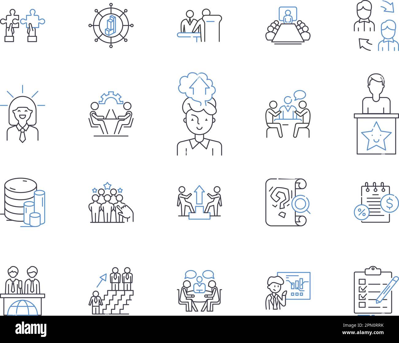 Office coworkers outline icons collection. Colleagues, Coworkers ...