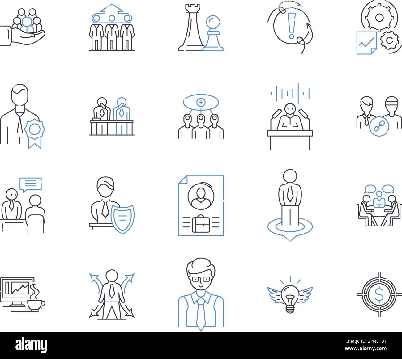 Entrepreneurship outline icons collection. startup, venture, business ...