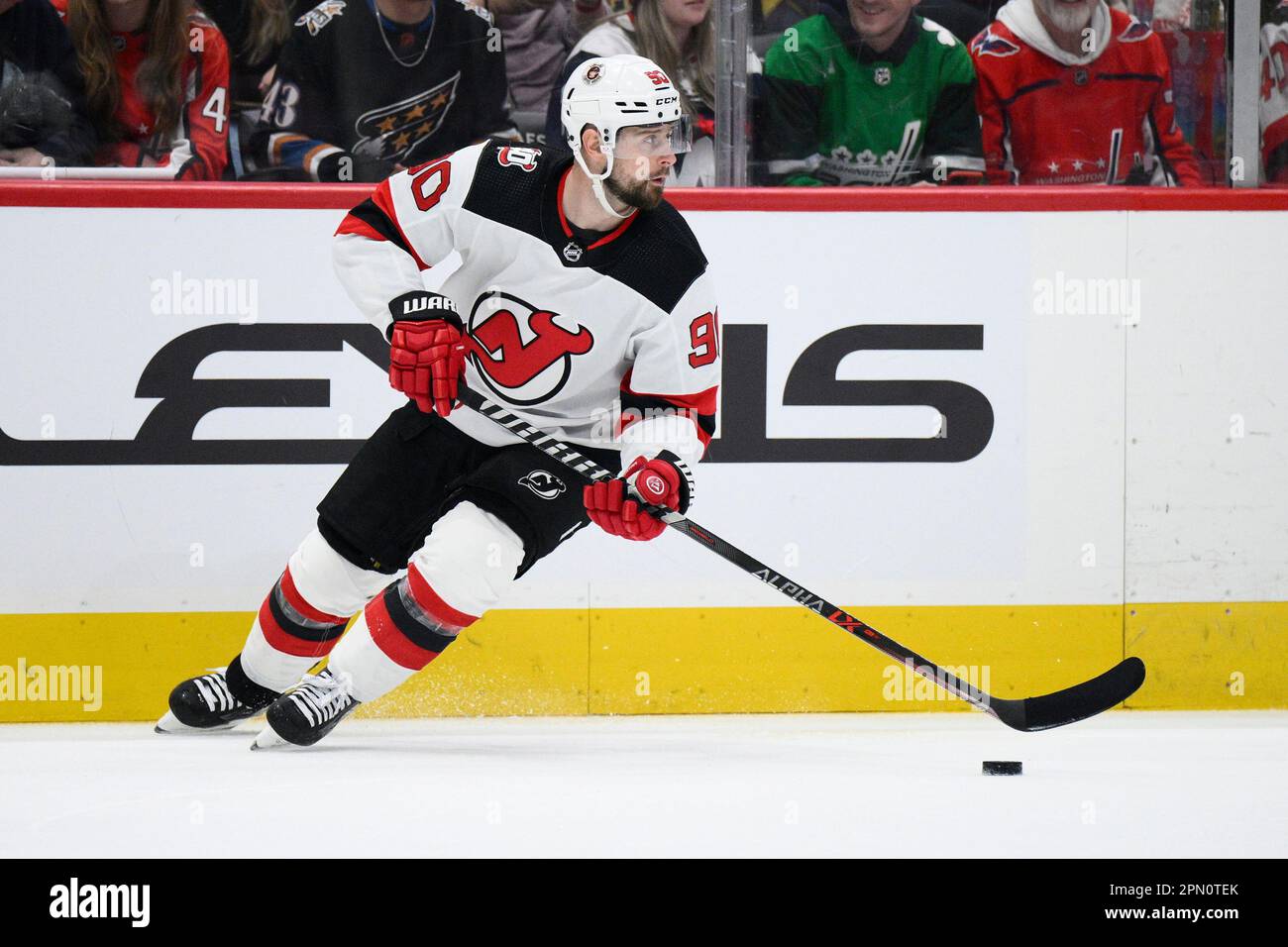 New Jersey Devils left wing Tomas Tatar (90) in action during the first ...